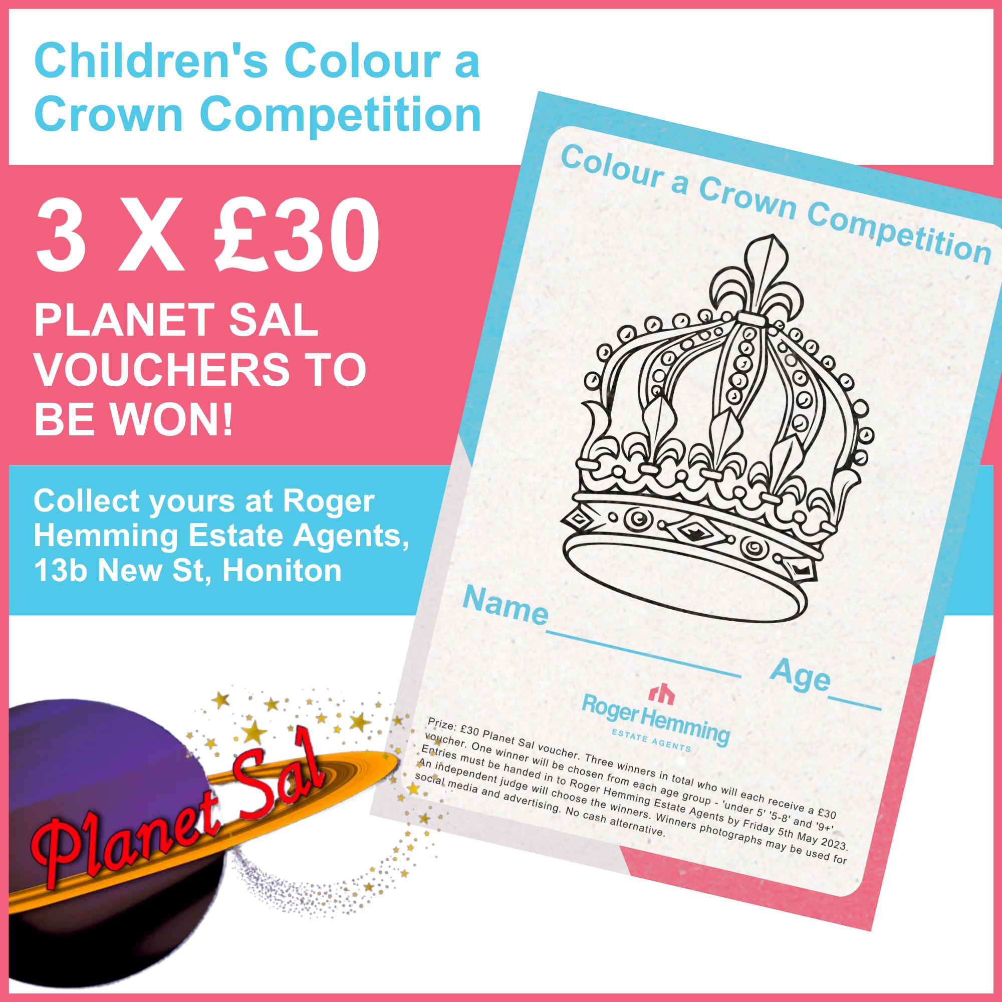 Coronation Colouring Competition - Planet Sal